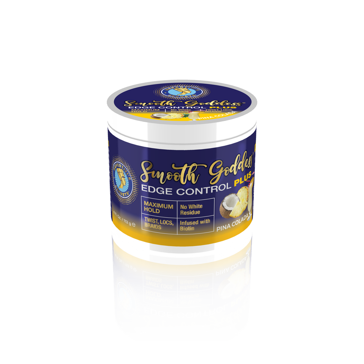 Smooth Goddess Edge Control Plus Pina Colada 4oz - Nefertiti’s Secrets