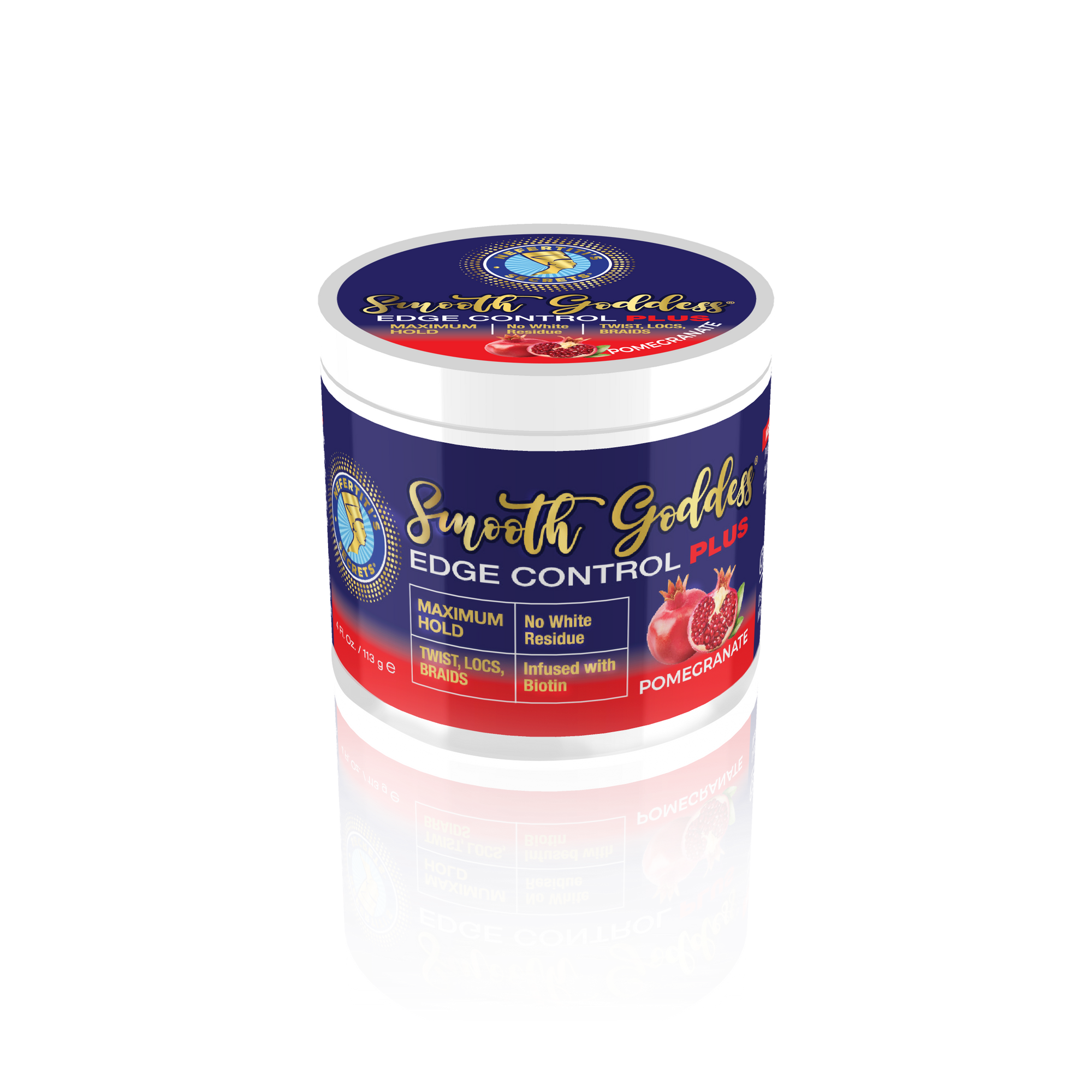 Smooth Goddess Edge Control Plus Pomegranate 4oz - Nefertiti’s Secrets